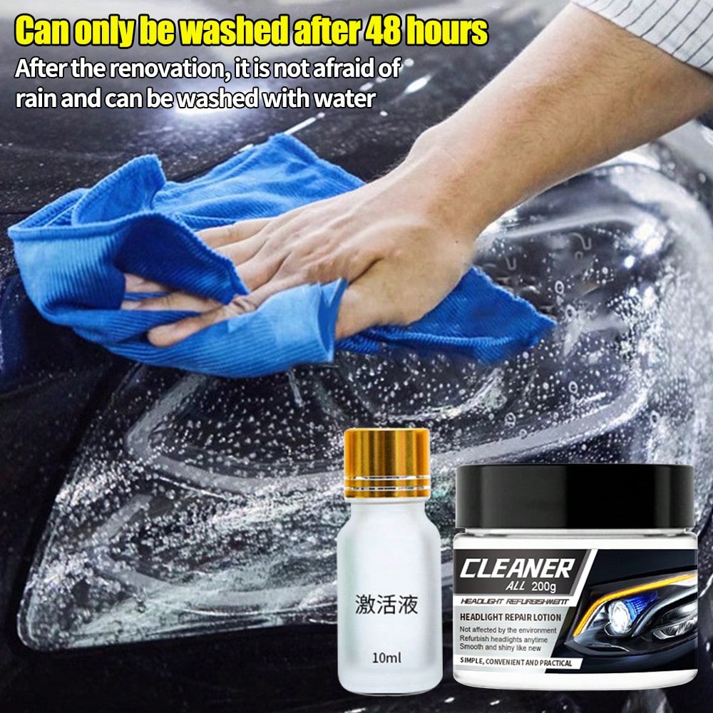 Car Headlight Restoration Polishing Kit Auto Lamp Repair Cleaning Paste ...