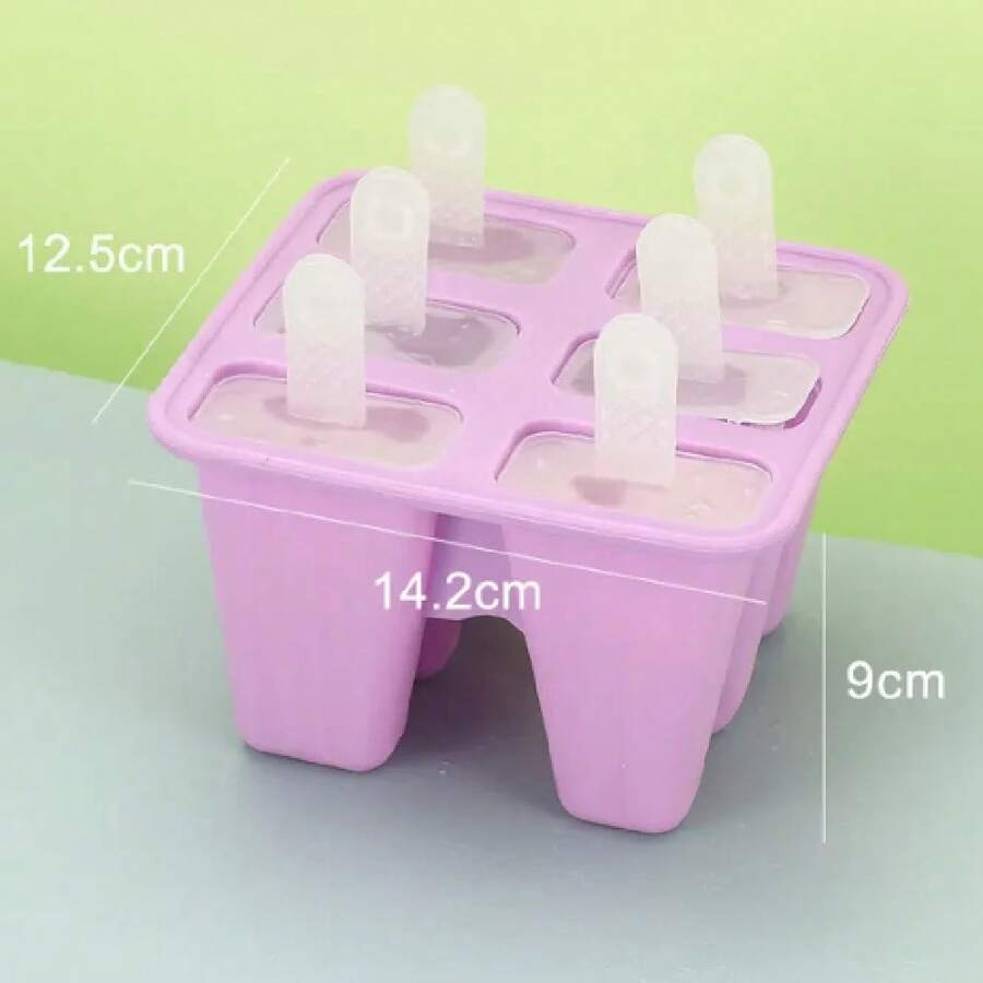 Pieces Popsicle Molds Silicone Ice Pop Easy Release Popsicle Mold 10 ...