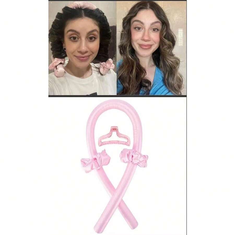 Women's Satin Heatless Curl Set, Heatless Curls Overnight, Heatless ...