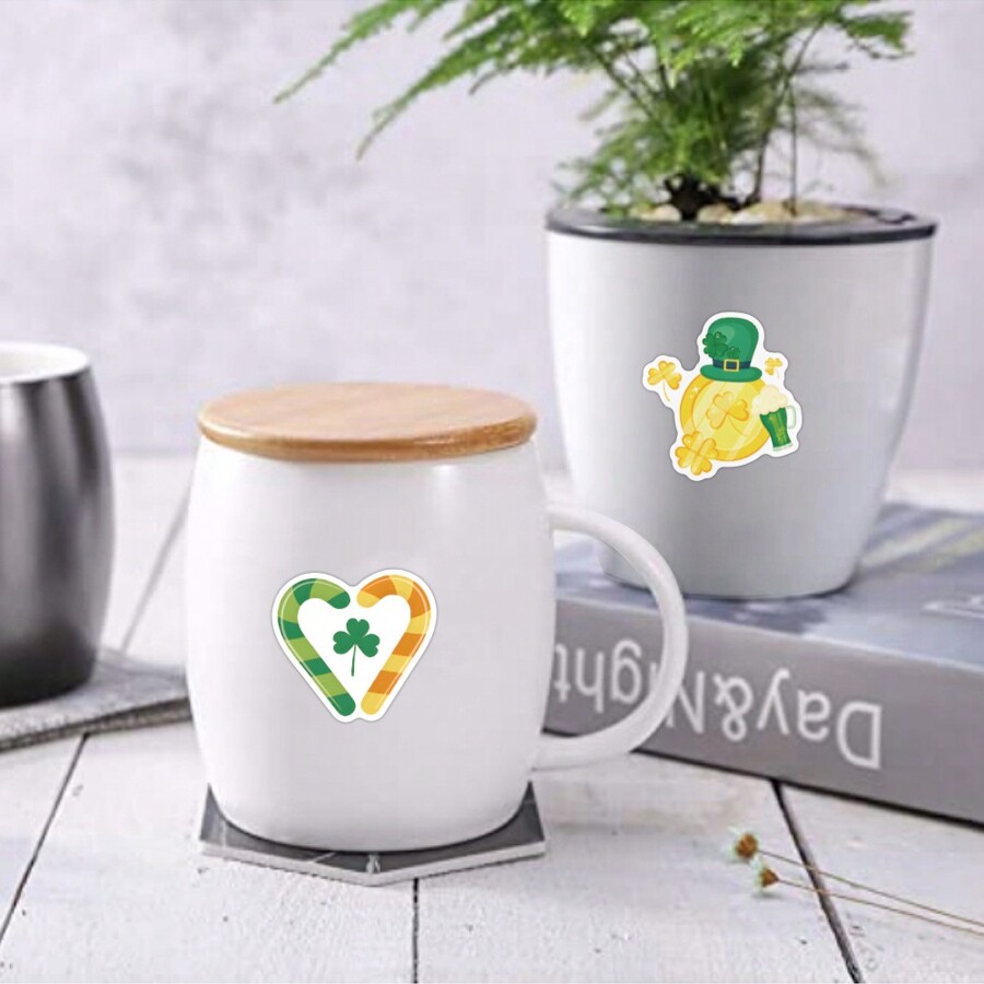 50PCS St. Patrick's Day Stickers Vinyl Aesthetics Stickers Scrapbooking ...