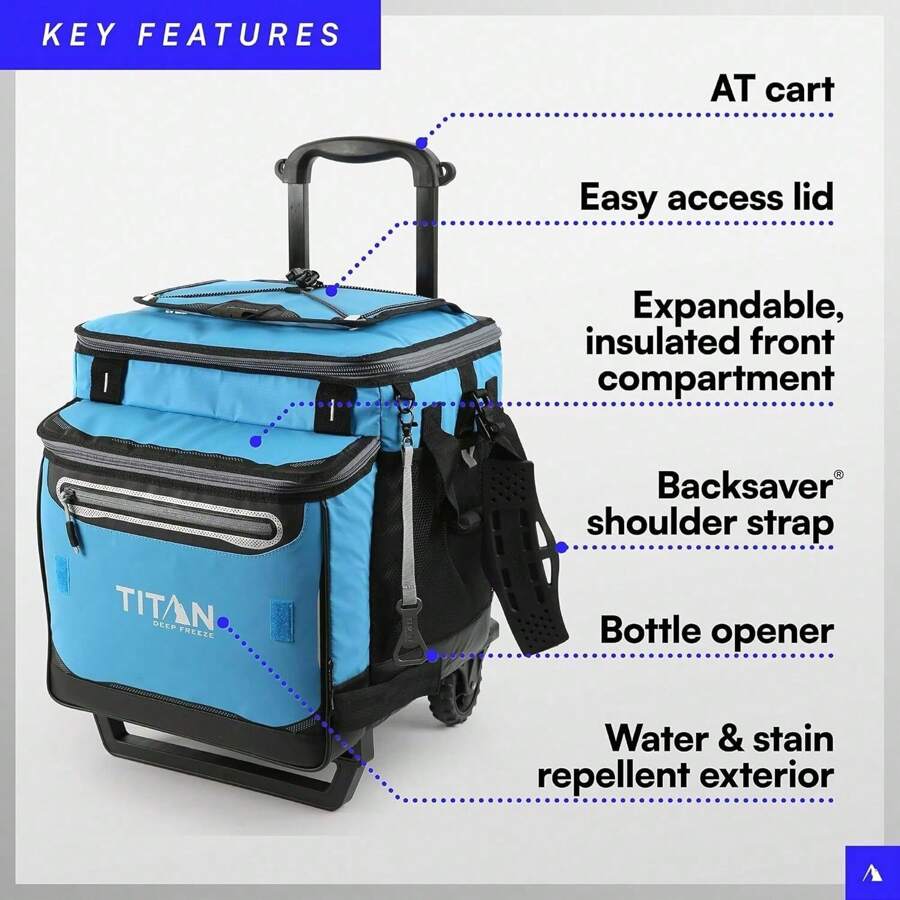 Collapsible Rolling Cooler With Wheels And All-Terrain Trolley | SHEIN ...
