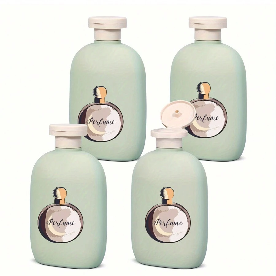 Set Of 1 Reusable Plastic Squeeze Bottles For Shampoo, Conditioner And ...