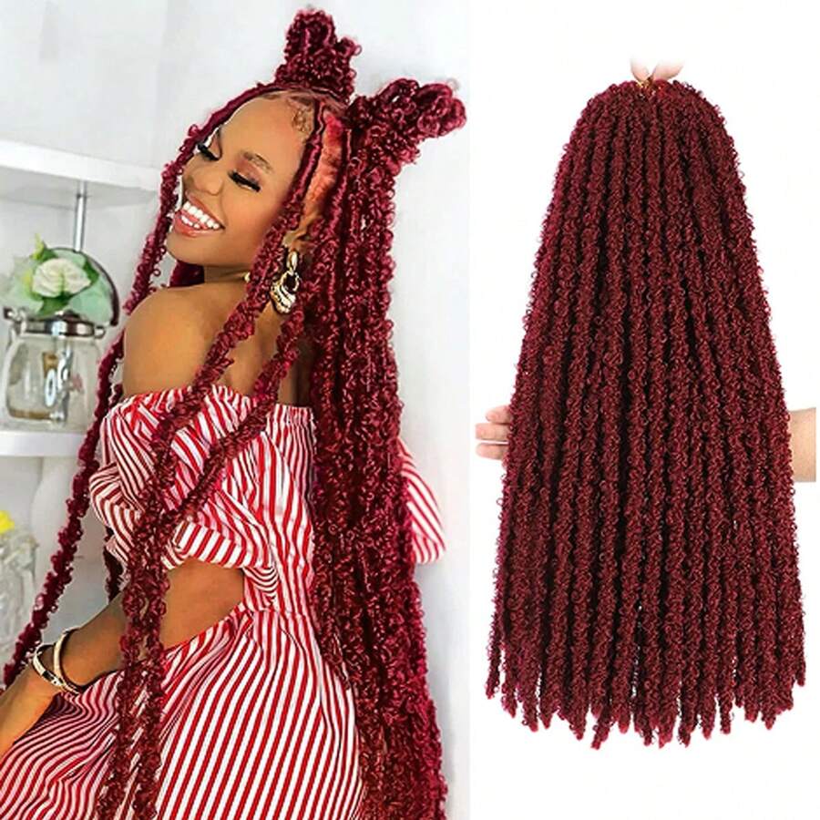 24 Inch Butterfly Locs Crochet Hair Dreadlocks Meche Faux Locks Crochet ...