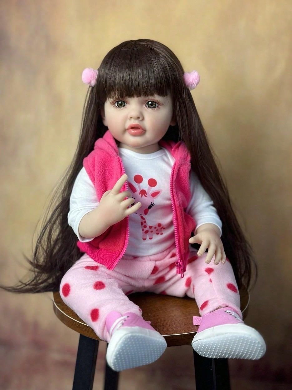 NPK 55CM Full Body Silicone Soft Touch Reborn Toddler Princess Betty ...