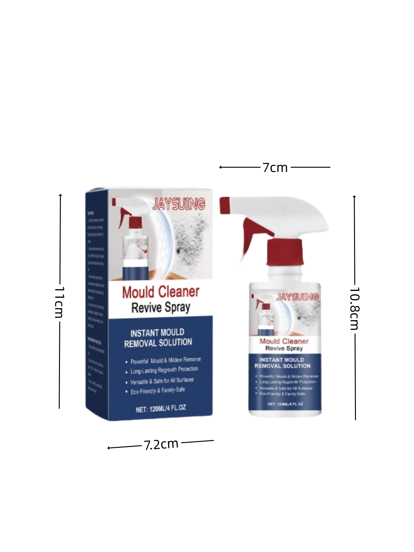 Mold Removing Foam Cleaning Spray Room Wall Odor Moisture-Proof Mildew ...