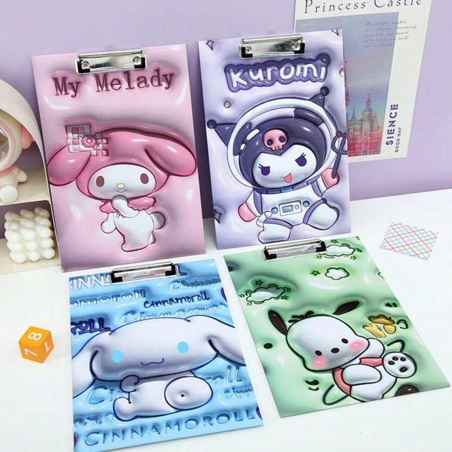 Sanrio A4 Expandable Student Clipboard, Cute Writing Hard Backing Board ...