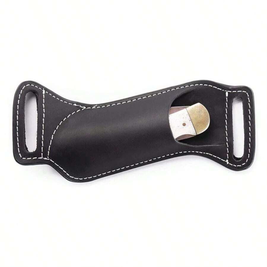 Leather Knives Sheaths EDC Folding Knives Carrier Survival Storage ...
