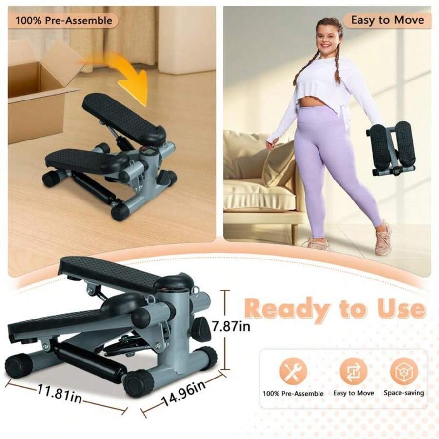 Stair Stepper For Exercise, Mini Steppers With Resistance Band ...
