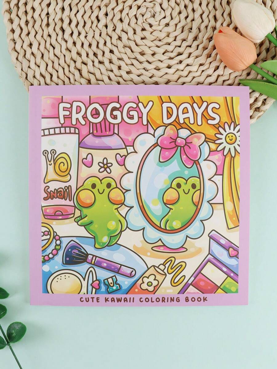 Girl's Day: Coloring Book For Adults Featuring Adorable Animals ...