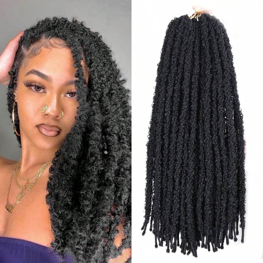 12/14/18/22 Inch 1/6 Packs Distressed Butterfly Locs Crochet Hair, Soft ...