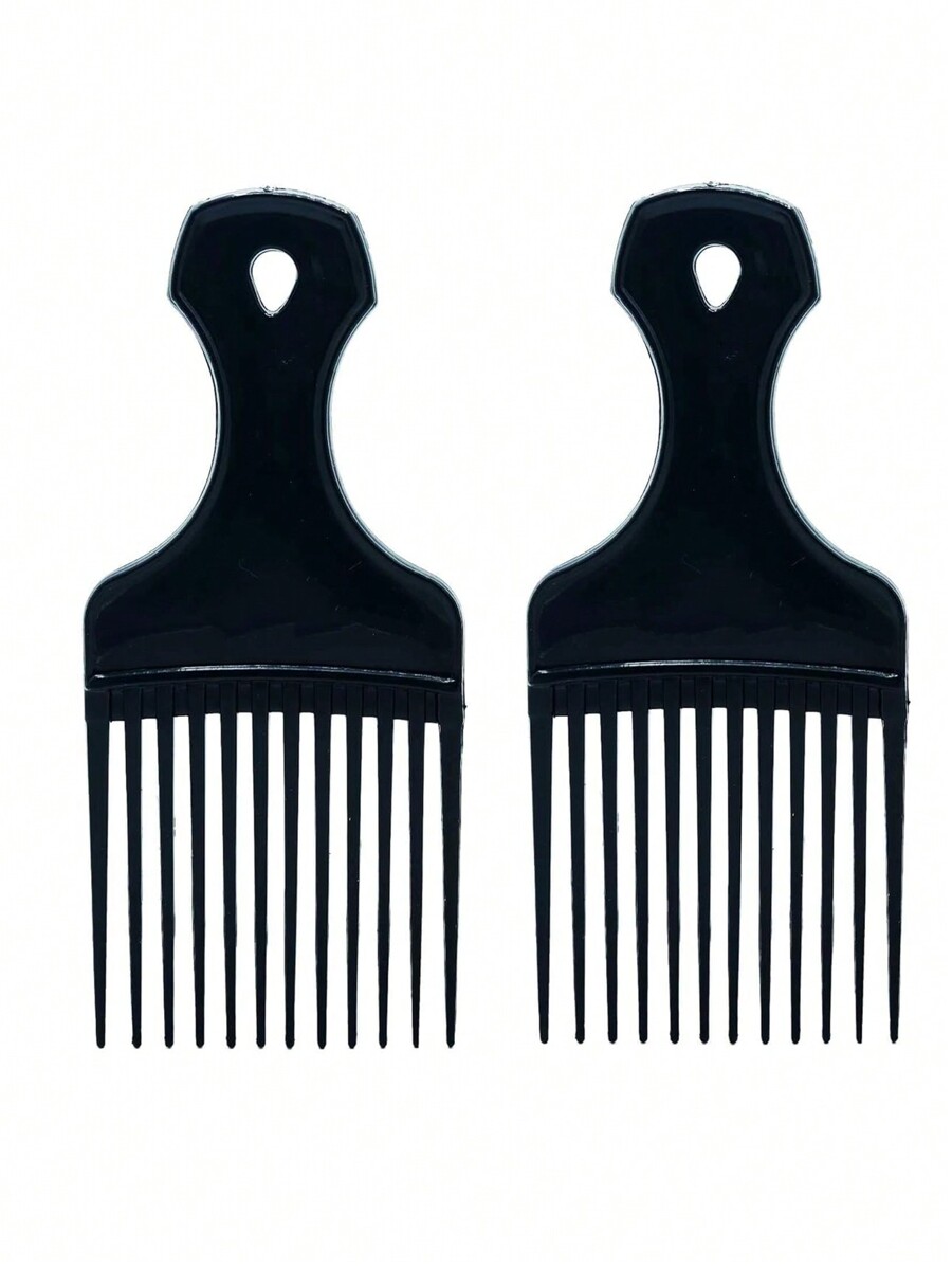 2PCS Afro Hair Pick Comb For Women & Men, 7.5 In Smooth Sturdy Wide ...