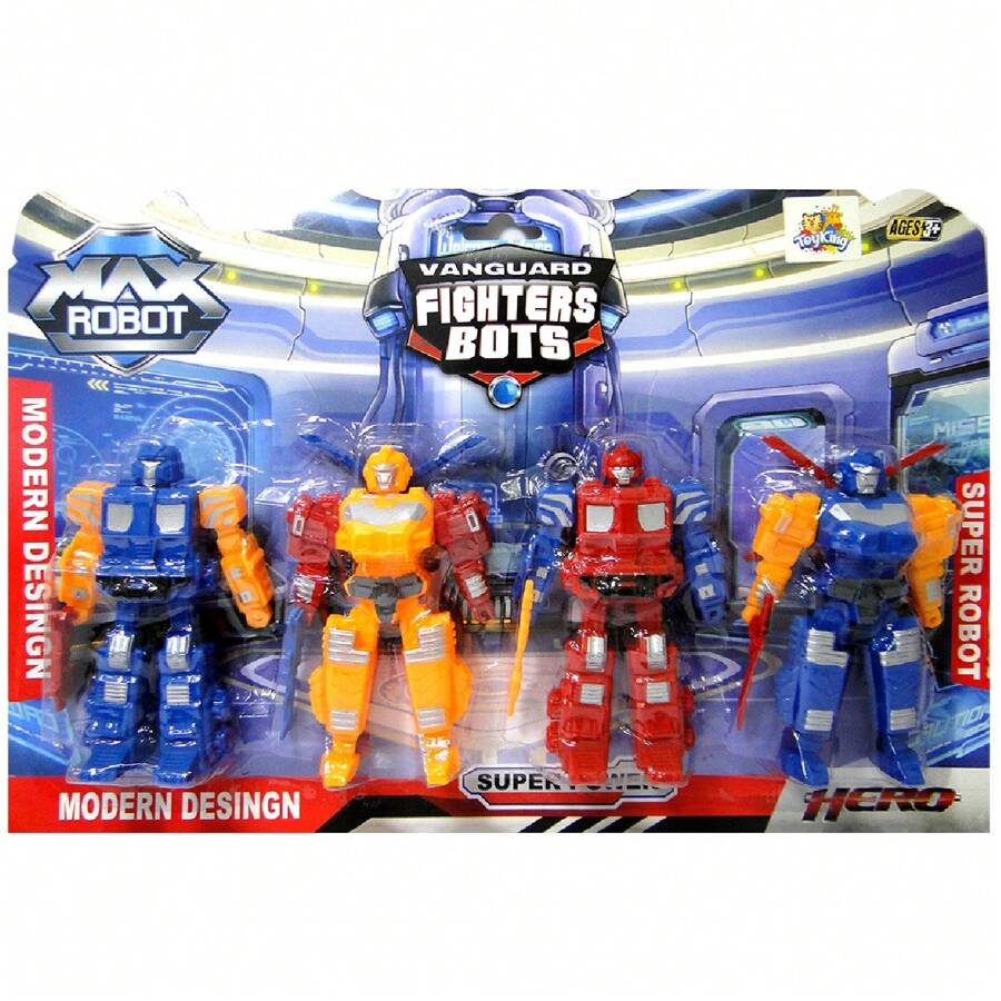 Boneco Robô Fighters Bots Com 4 Peças | SHEIN Brasil