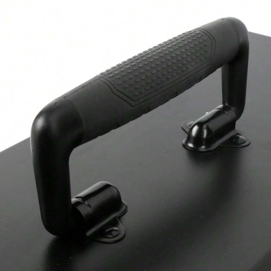 Black 16-Inch Metal Tool Box - With Tool Tray, Sturdy And Durable ...