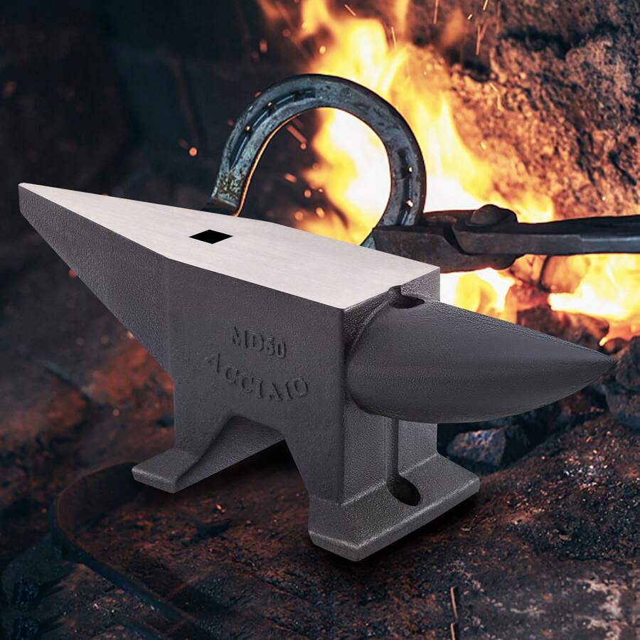 KFFKFF Cast Iron Anvil, With Large Countertop And Stable Base, High ...