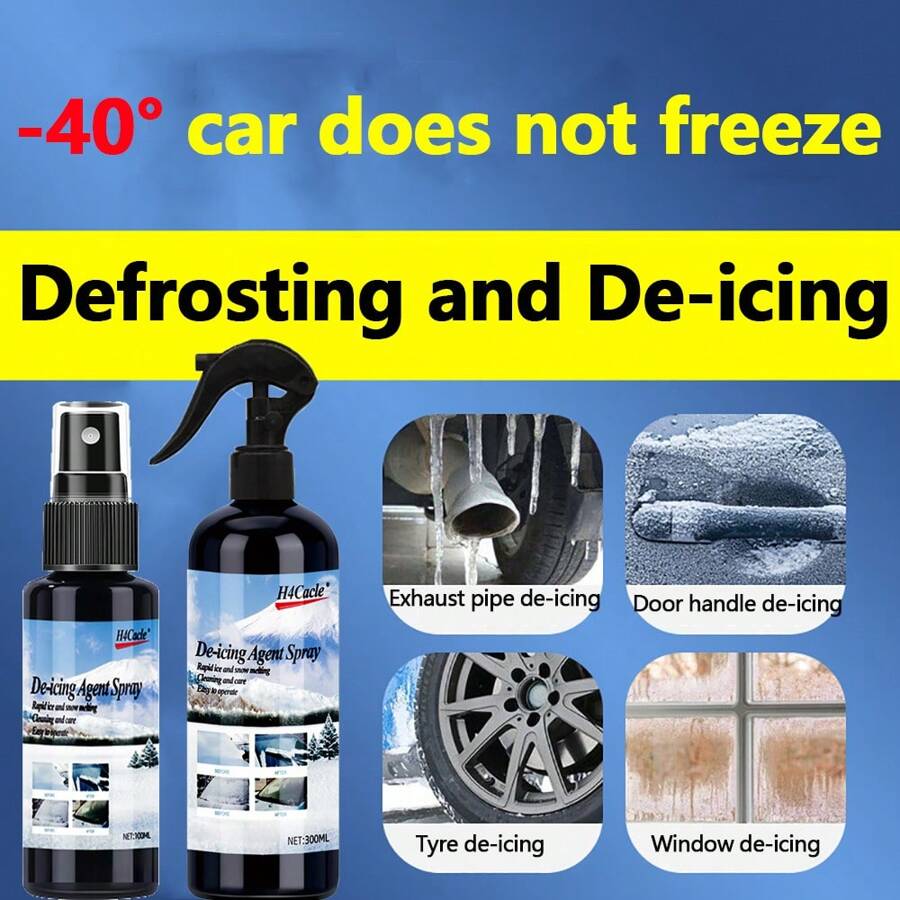 H4Cacle Dégivrant, nettoyant, anti-givre, dégivrage, fondant à neige, dégivrage pour la maison ...