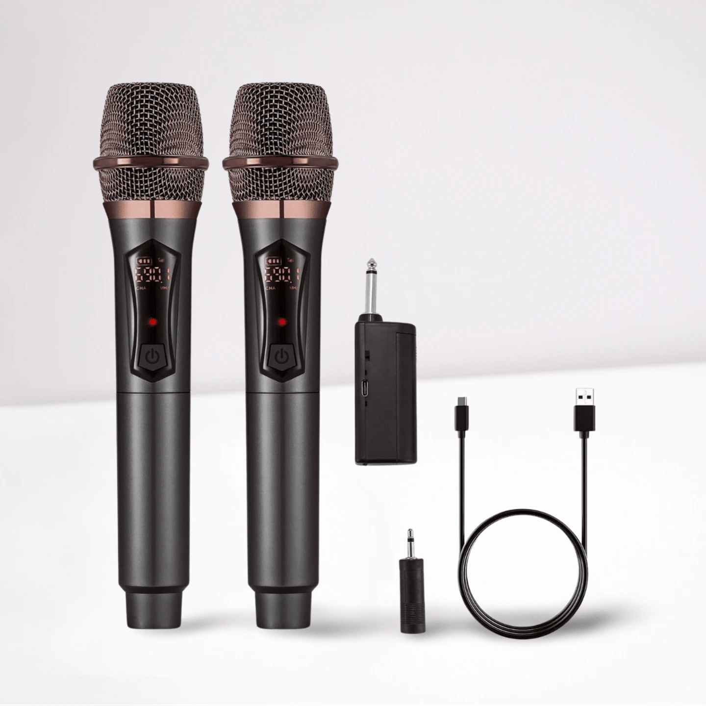 Metal Dynamic Wireless Microphone System With Rechargeable Receiver 50H ...