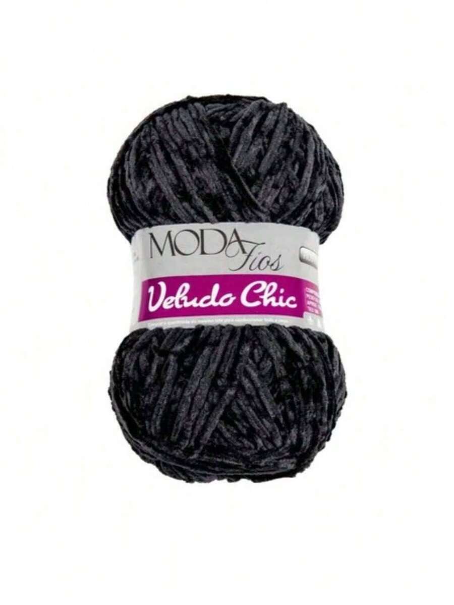 Kit 5 Novelos Fio de Lã Veludo Chic de Alta Qualidade 100G Tex 588 ...