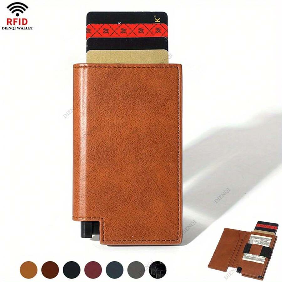 Rfid Credit Card Holder Men Wallets Anti Theft Luxury Wallets For Men ...