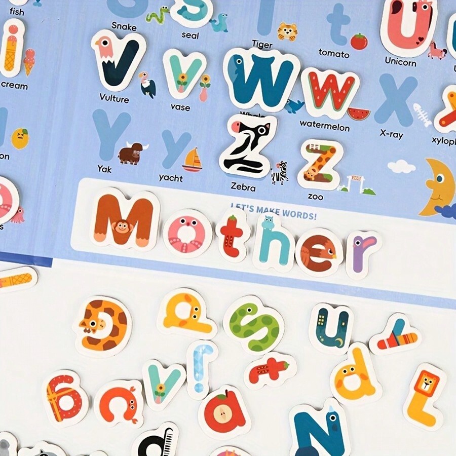 Magnetic Alphabet Puzzle Book: Colorful ABC Learning Set For ...