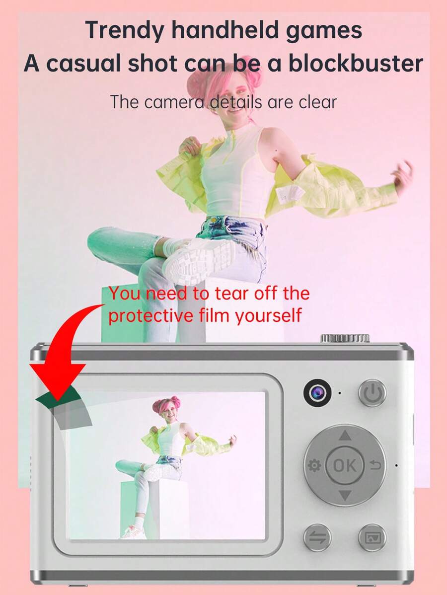 1 Pc 64 Million Pixels Digital Camera 2.4-Inch HD Screen, 8-Variable ...