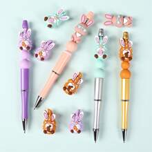 3D Silicone Beads Easter Gnome Bunny Beads Silicone Focal Beads For ...