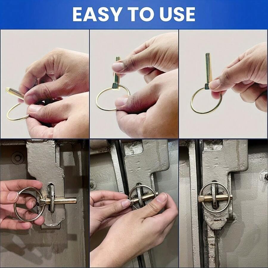 10pcs Heavy-Duty Anti-Loss Spring-Loaded Pins, M10 - 50mm Diameter ...