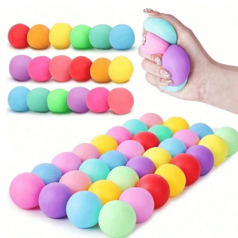 3/6/10pcs Slow Rise Sensory Stress Ball, Squeeze Ball Elastic Fidget ...