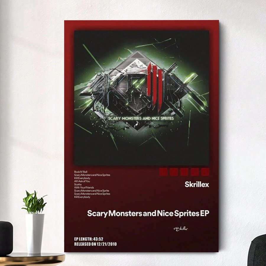 Framed-Scary Monsters And Nice Sprites EP Music Album Cover Poster ...