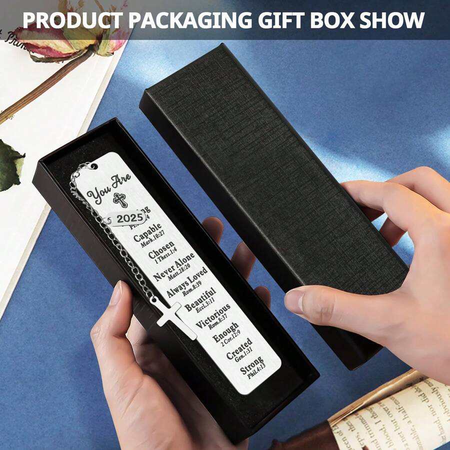 1pc Stainless Steel Bookmarks, Elegant Personalized Bookmarks Gifts ...