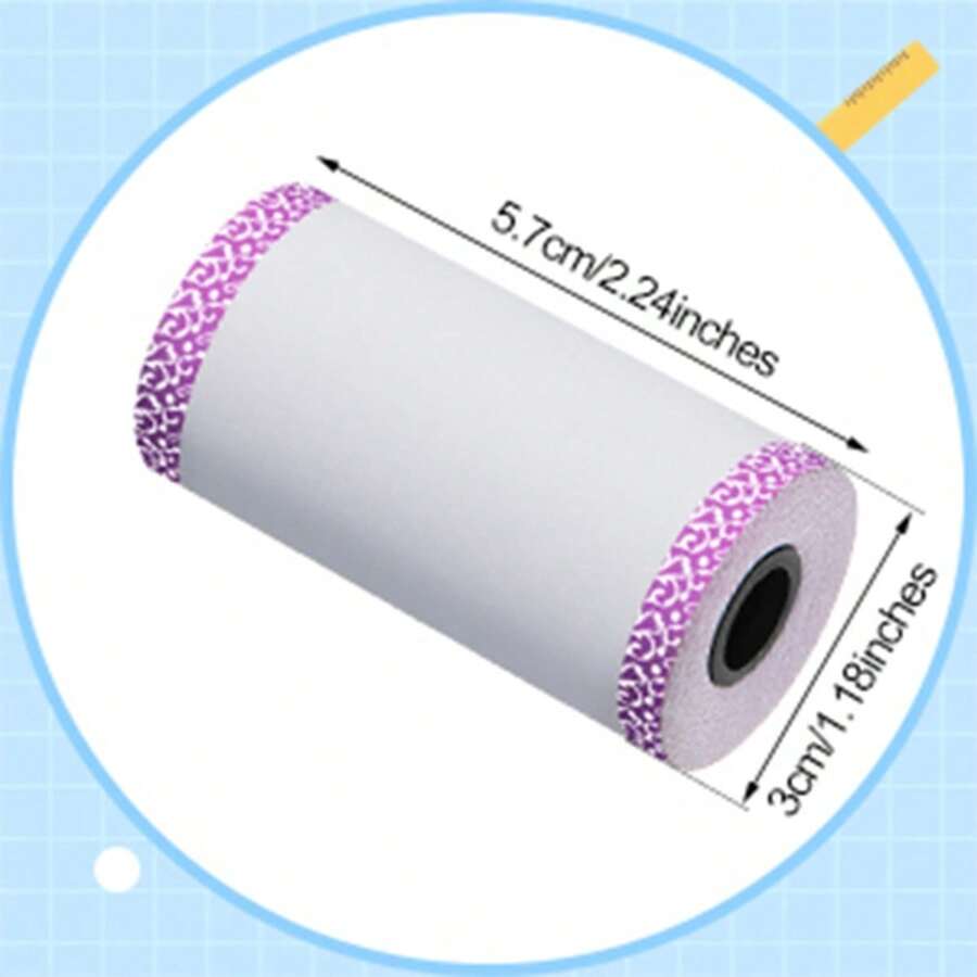 Instant Camera Refill Print Paper, HD Paper Camera,57x30mm Color Edge ...