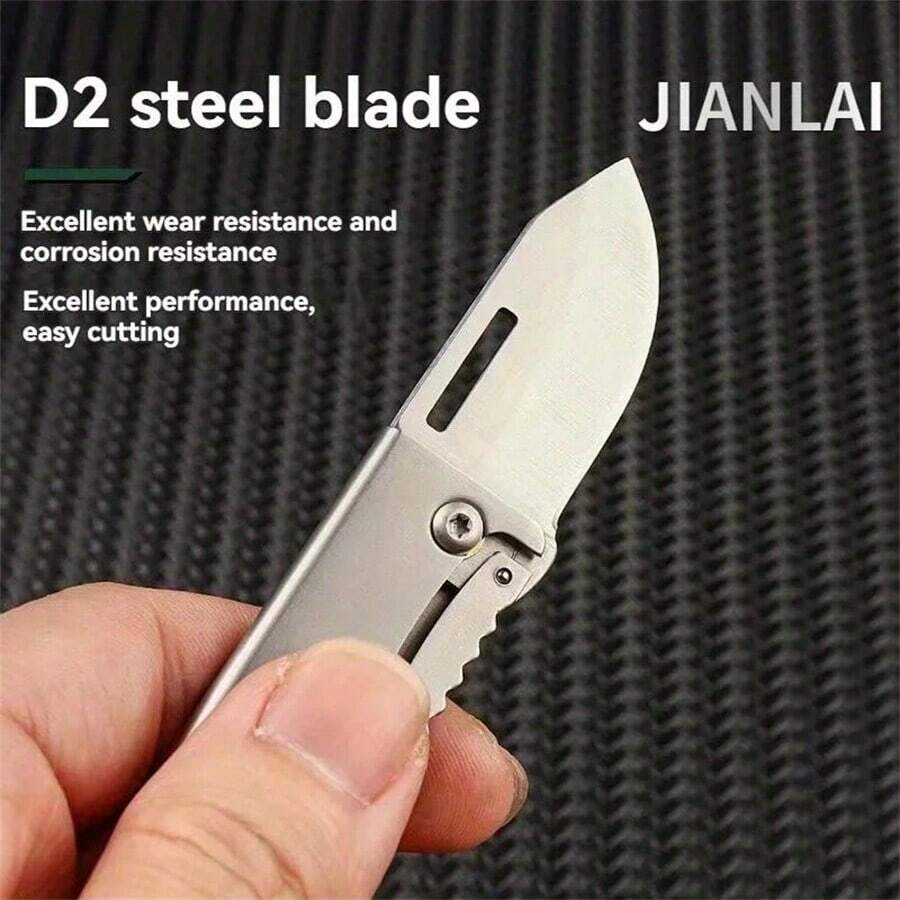 Mini Folding Knife Stainless Steel Box Opening Knife D2 Steel Cannon Portable Sharp Folding ...