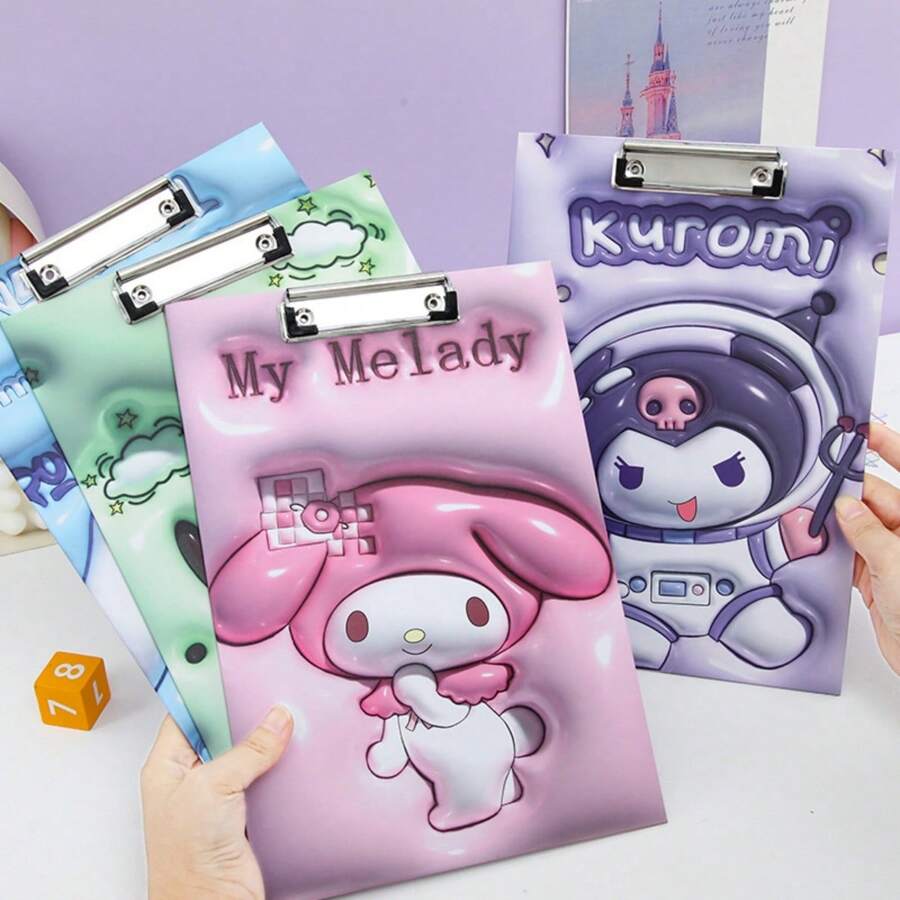 Sanrio A4 Expandable Student Clipboard, Cute Writing Hard Backing Board ...