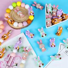 3D Silicone Beads Easter Gnome Bunny Beads Silicone Focal Beads For ...