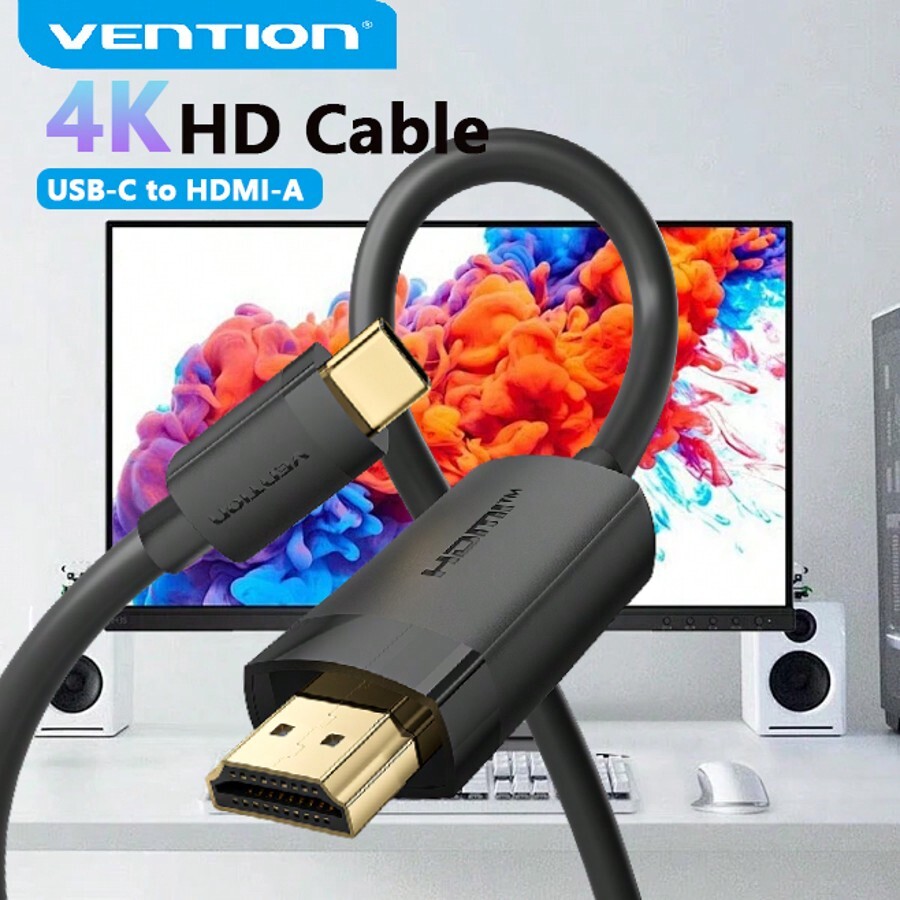 Cavo VENTION USB C a HDMI 4K, Type-C a HDMI, conversione unidirezionale, supporta HDCP ...