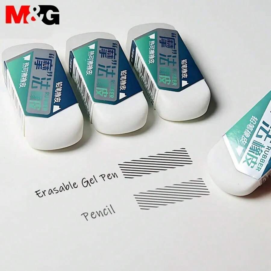 1 Double Ended Eraser, Oval, Thermoplastic Rubber, Multipurpose Ink And ...