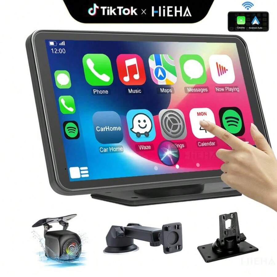 2025 Upgraded Wireless CarPlay Screen: The Ultimate Portable Car Play ...
