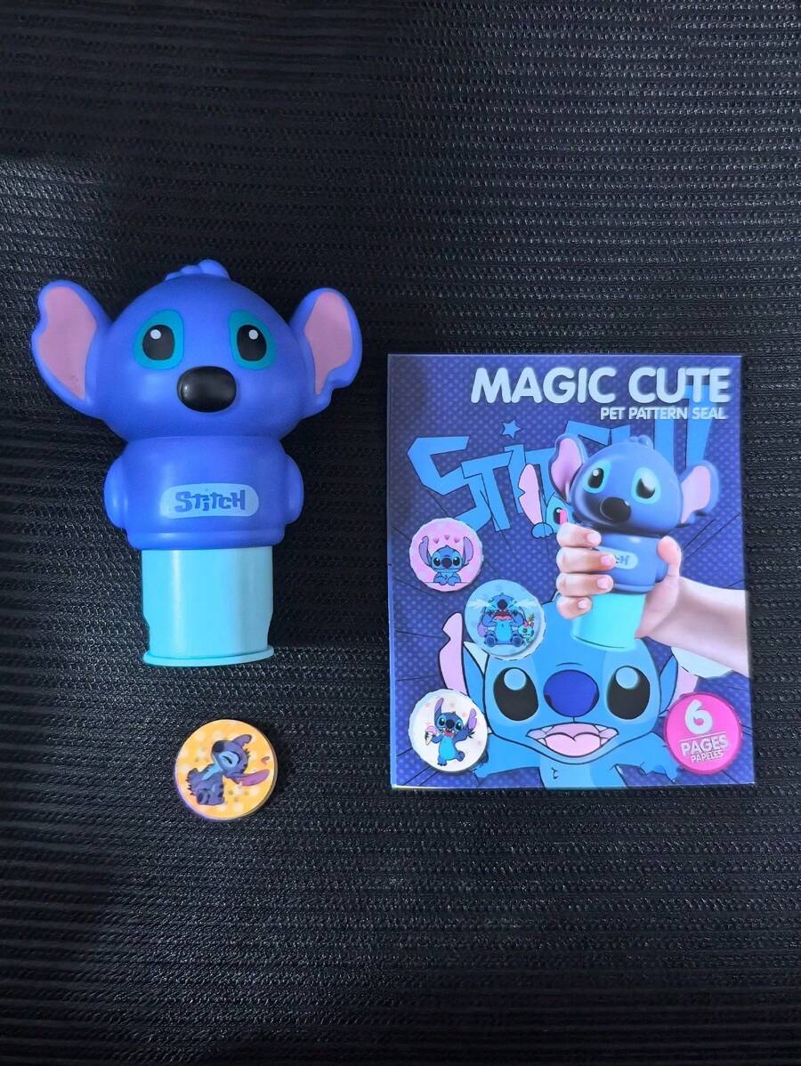 Disney 1Set Stitch Stamp Stickers Set Include Pattern Seal*1 Stickers ...