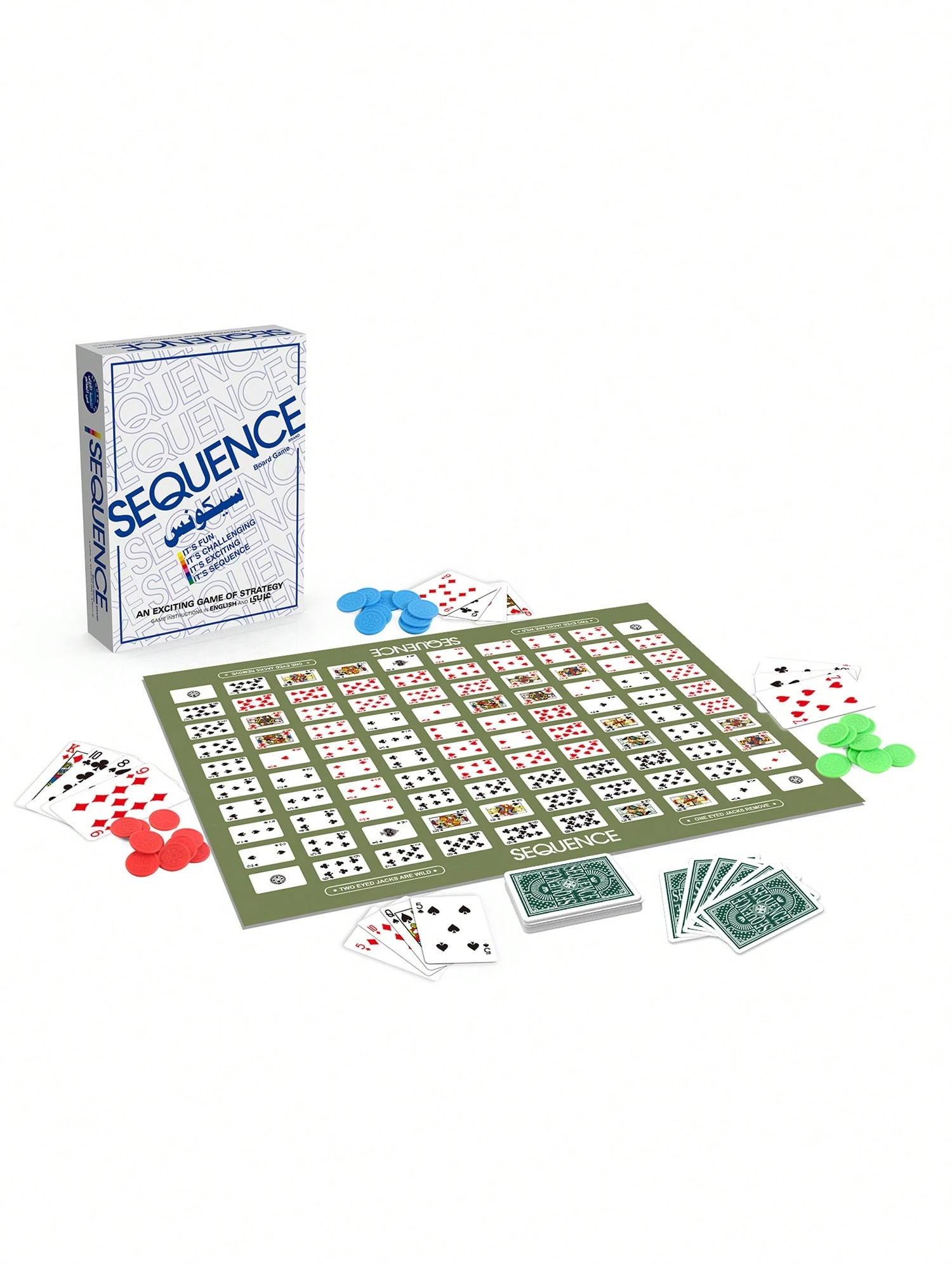 Sequence Classic(New Version) Board Game, Gift, English / Arabic | SHEIN UK