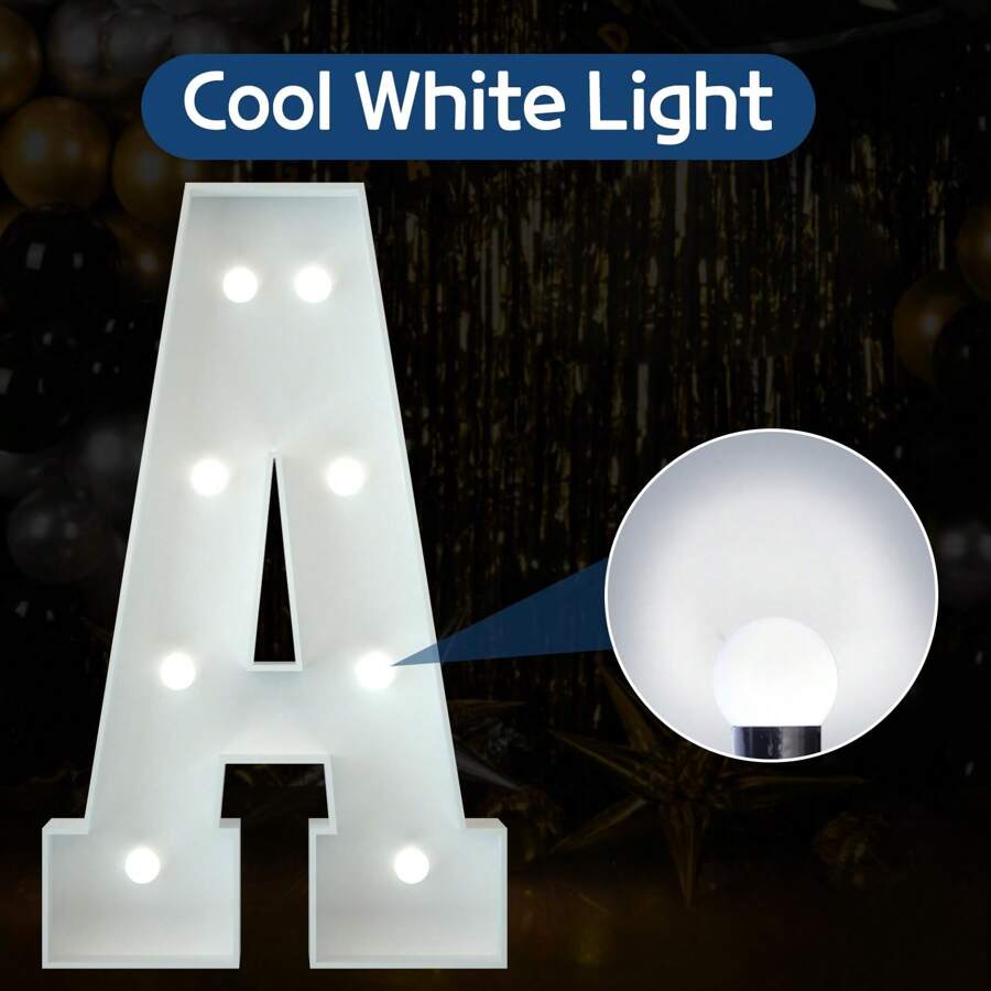 Letras iluminadas para marquesina, letras iluminadas en blanco frío A-B ...