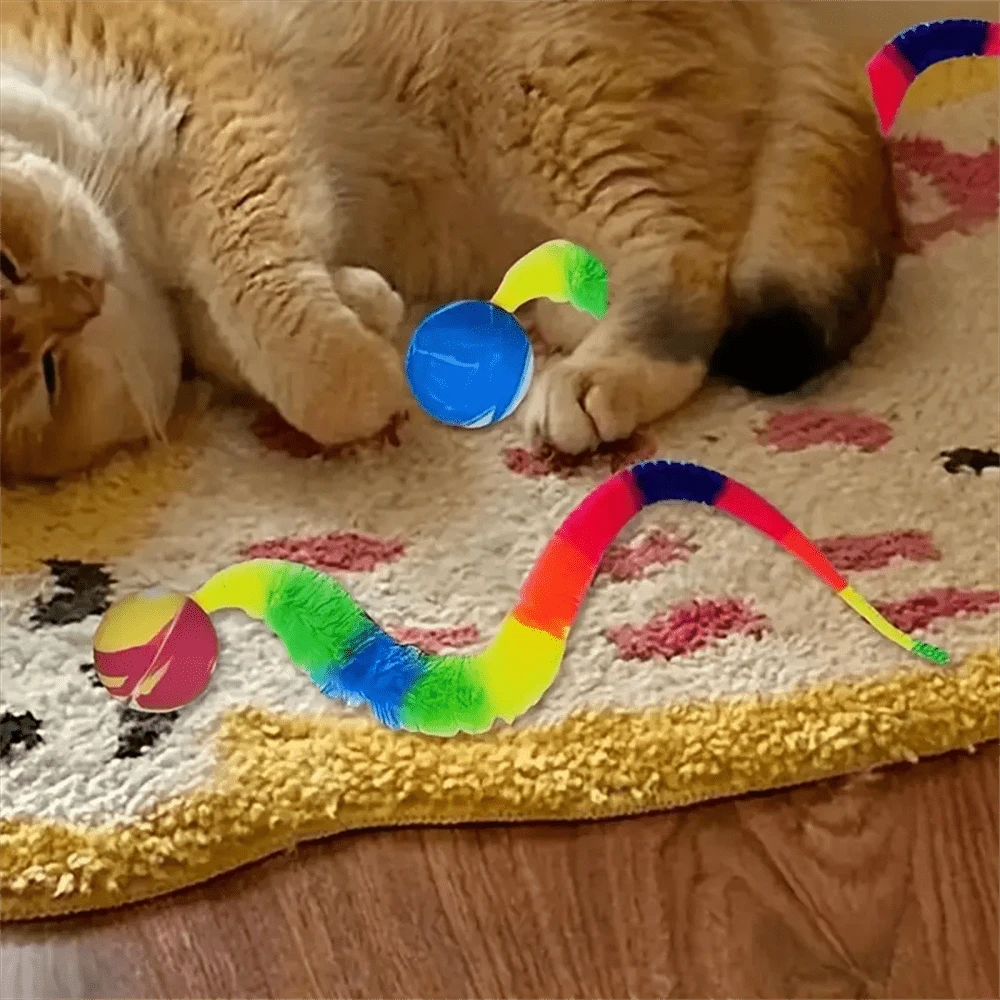 3pcs Interactive Cat Toys, Including Colorful Bouncy Balls, Random ...