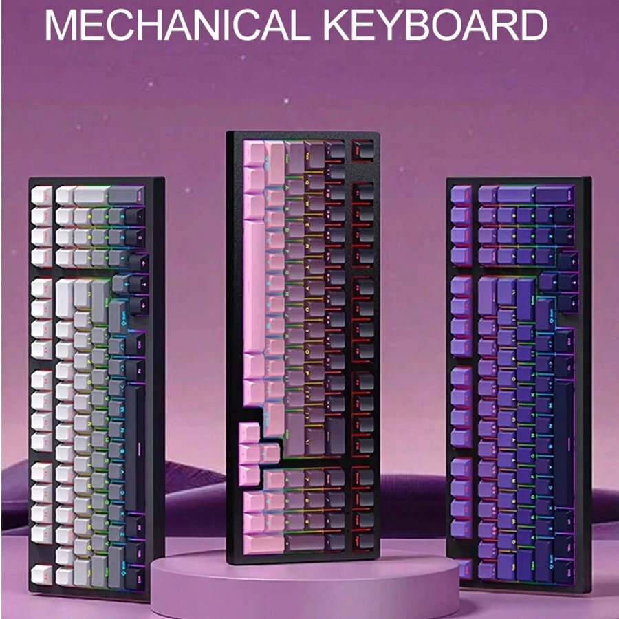 APAYADO Plug And Play Wired Mechanical Keyboard, APAYADO KL97 PBT Side ...