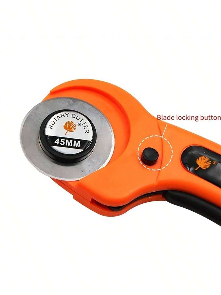 45mm Ergonomic Rotary Cutter, Rotary Fabric Cutter With Safety Lock ...