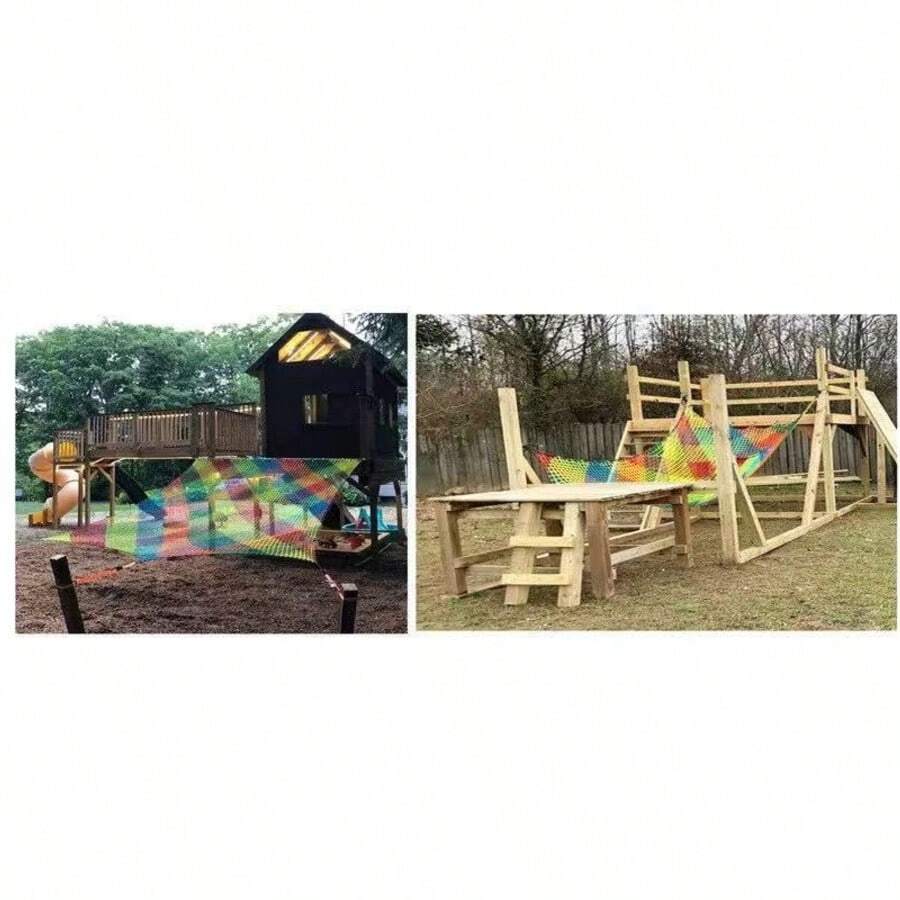 Outdoor Game Jungle Magic Net Retractable Climbing Net Trampoline ...