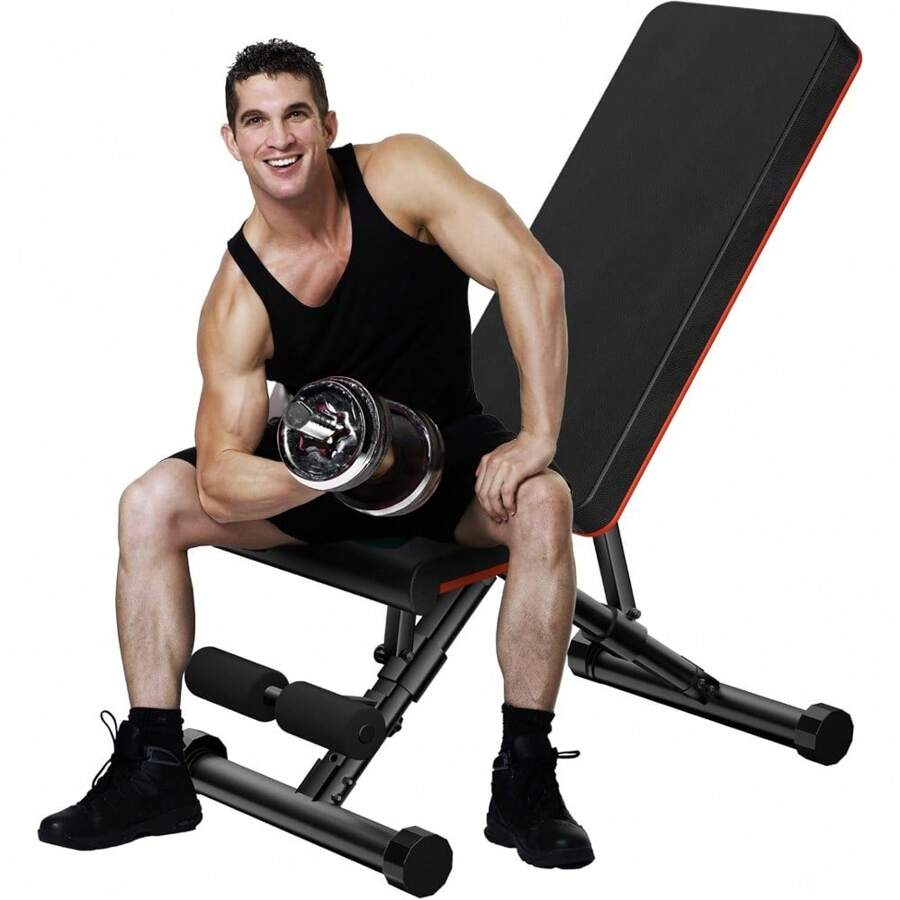 Weight Bench Adjustable Workout Bench For Home Gym, Foldable Bench ...