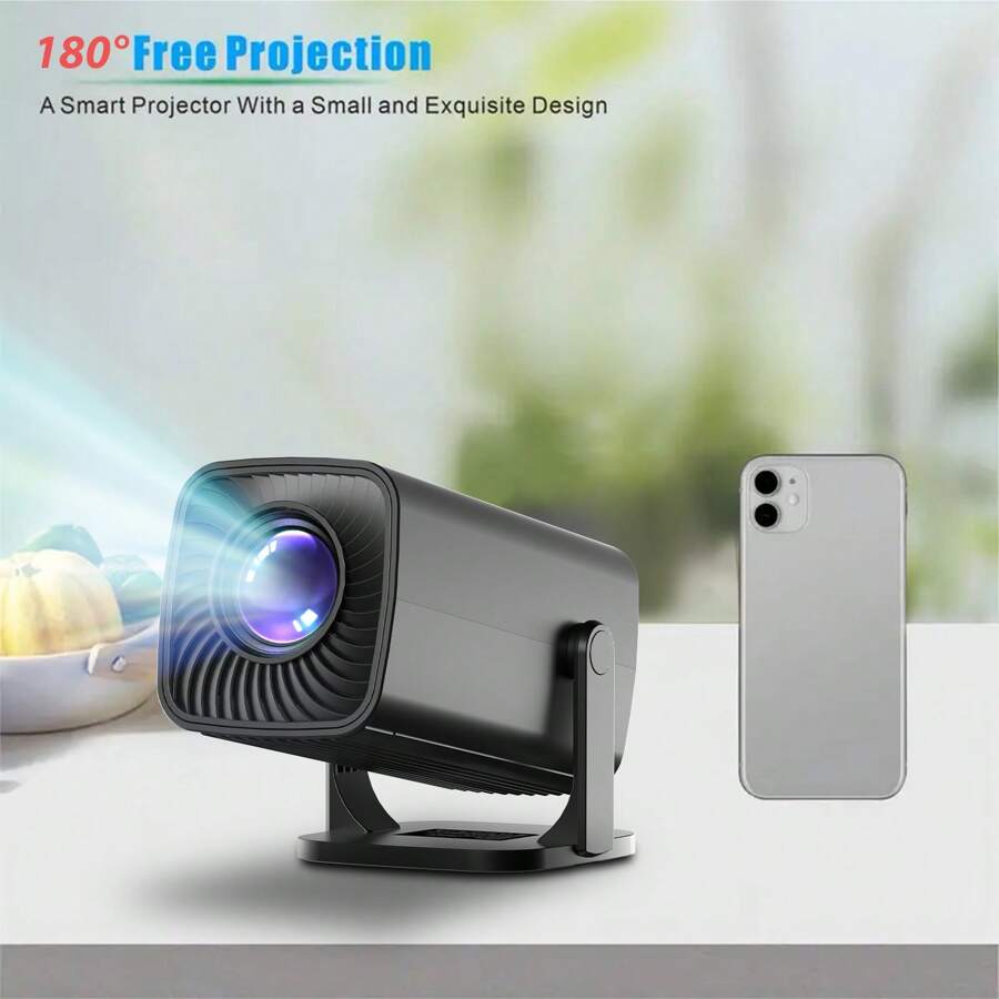 Smart Mini Projector, Wired Identical Screen Projector,HY3200,1080P ...