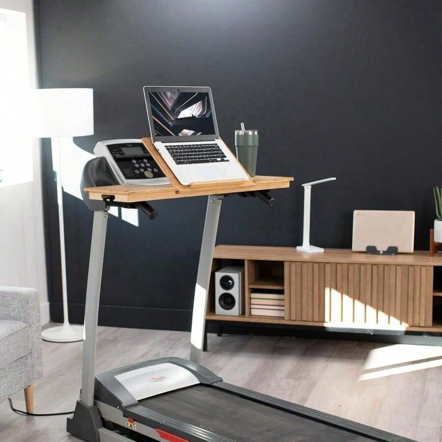 Universal Bamboo Treadmill Desk, Ergonomic Tilting Platform For ...