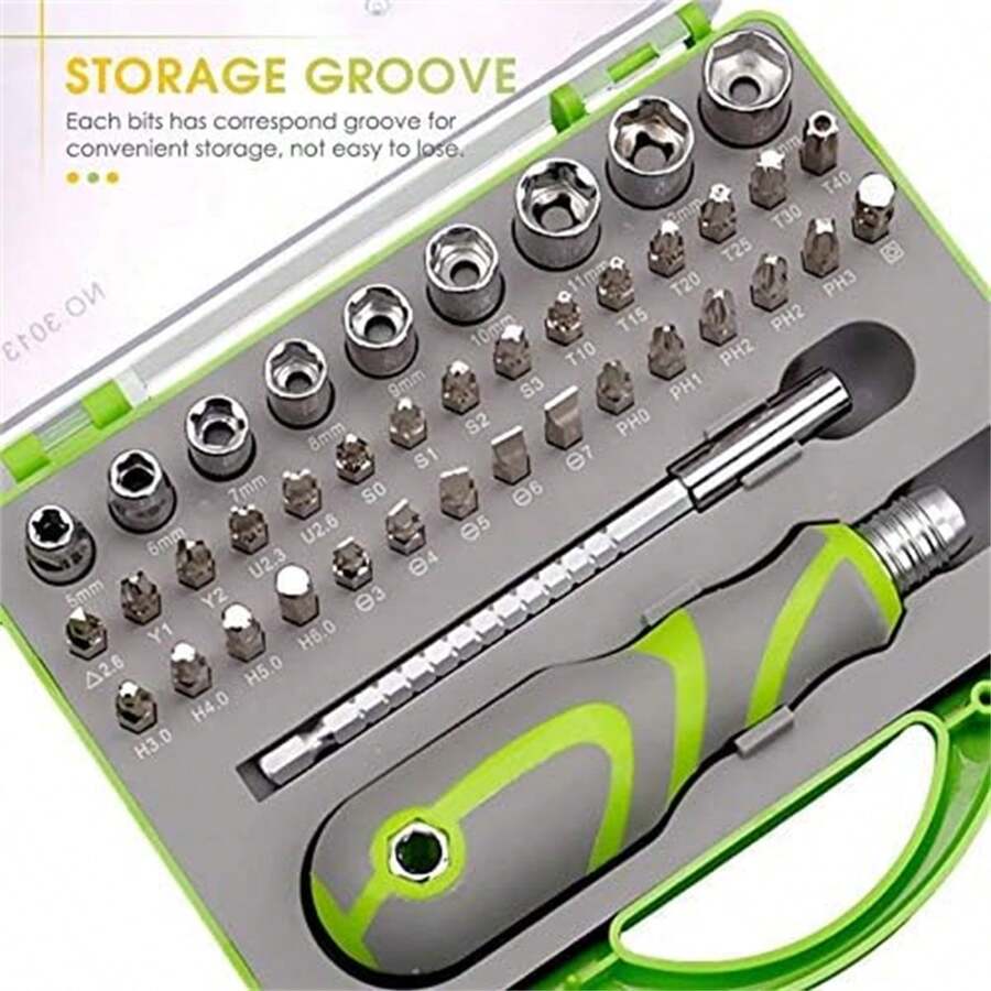 41-In-1 Precision Screwdriver Set, Cross, Torx, Magnetic Bits ...