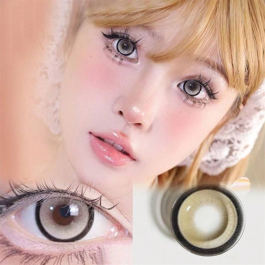 Friday Brown Big Beauty Pupil Cosmic Contact Lens Small Diameter Myopia ...