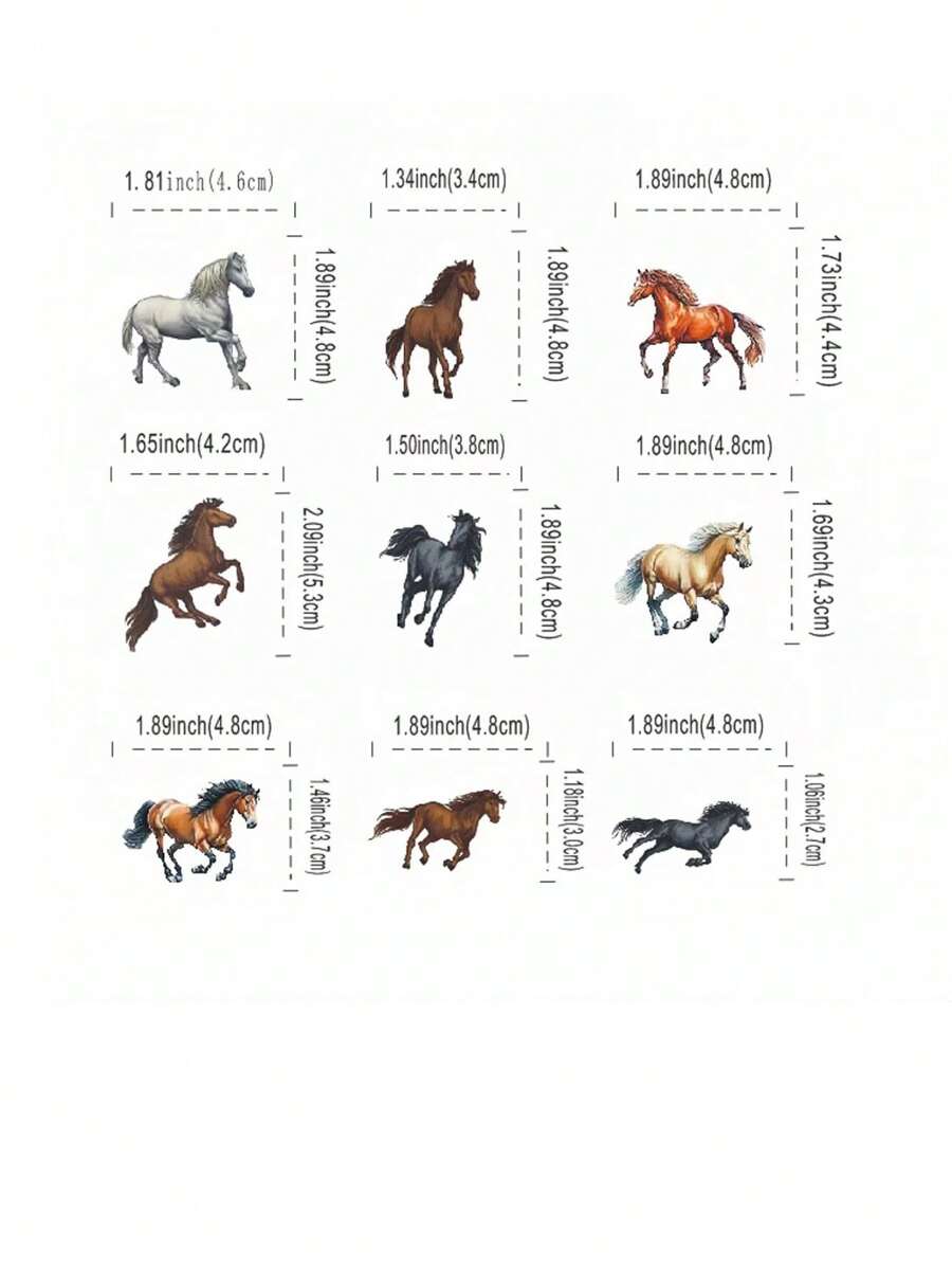 60pcs Cake Decorations Horse Racing Theme Birthday Party Happy Birthday ...