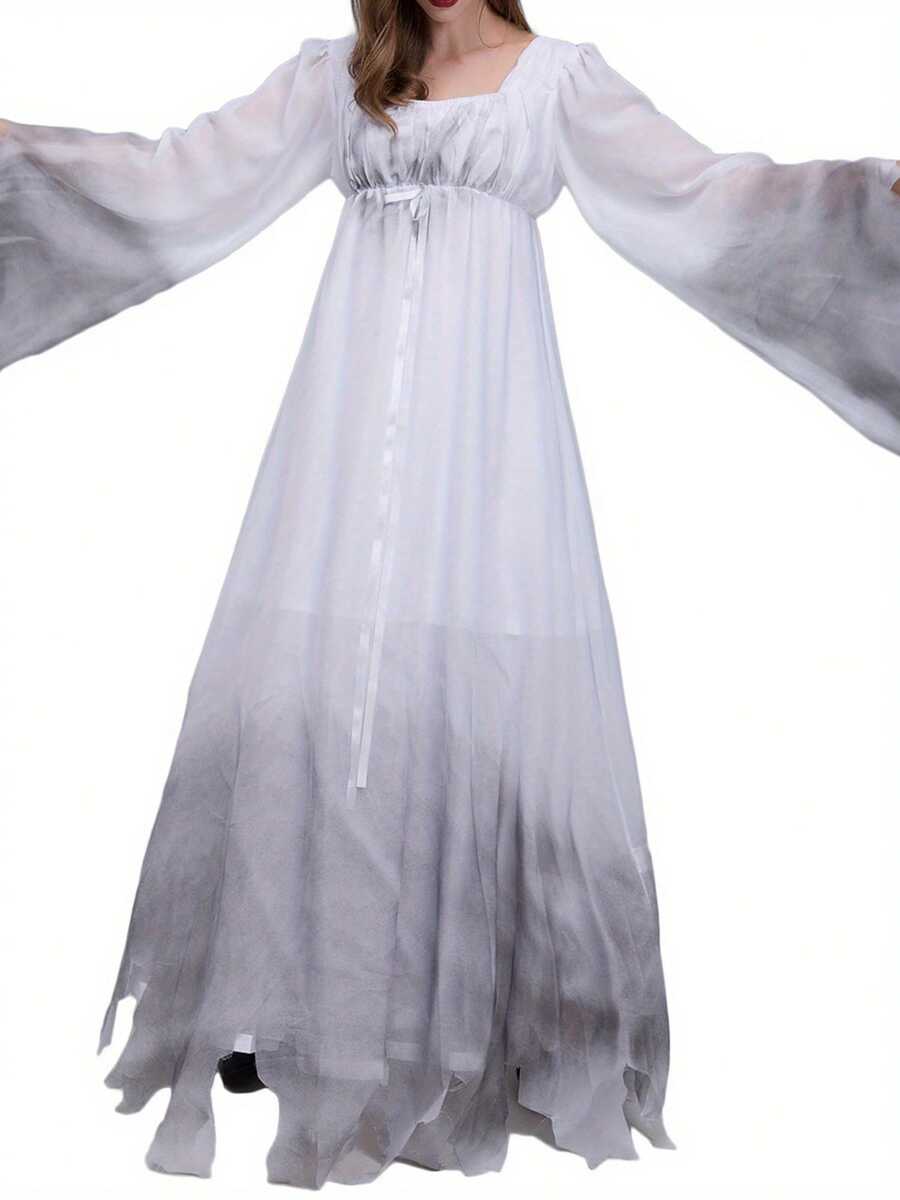 Women Horror Zombie Costume Halloween Ghost Vampire Bride Plays Ghost ...